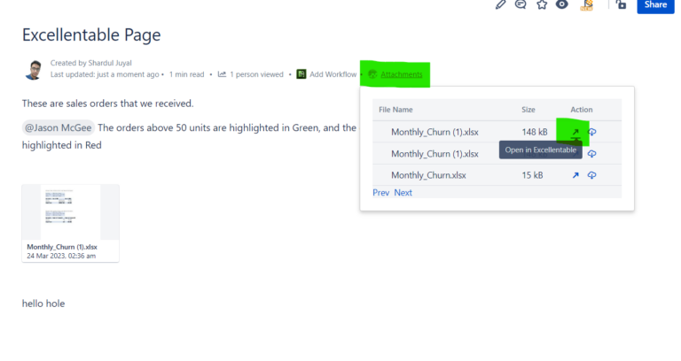 Embed Google Sheets and Excel in Confluence with Excellentable